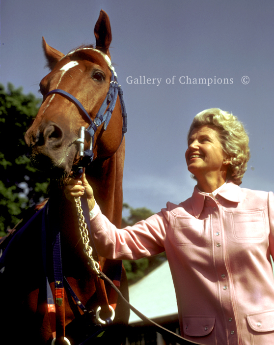 Secretariat With Owner Penny Tweedy (a.k.a Penny Chenery)
