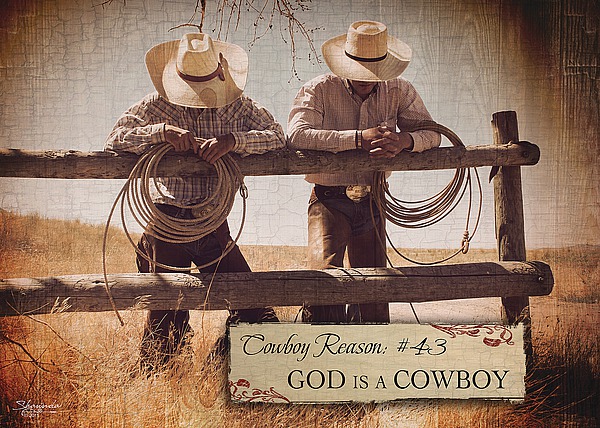 Shawnda Eva - God is a Cowboy - Multiple Sizes
