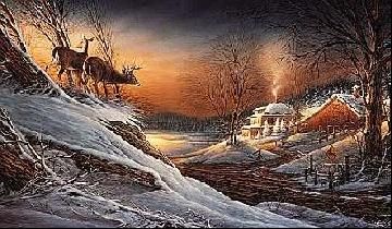 Terry Redlin - Deer Crossing