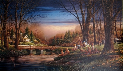 Terry Redlin - Spring Fishing - Limited Edition