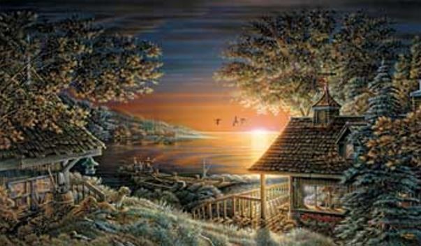 Terry Redlin - Sunset Retreat - Limited Edition Print