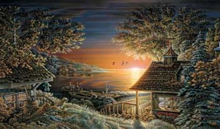 Terry Redlin - Sunset Retreat - Limited Edition Print