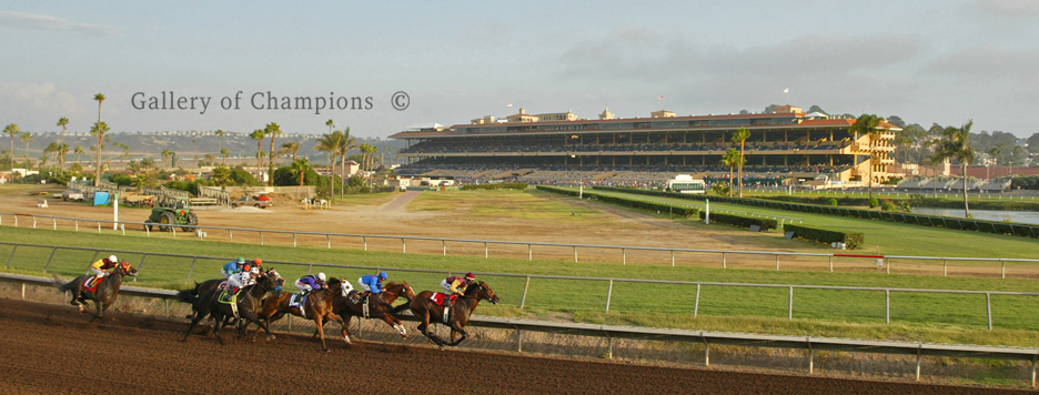 The Del Mar Grandstand Panoramic - Del Mar Racecourse