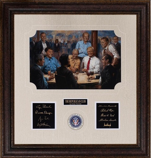Andy Thomas - The Republican Club Framed With Signatures