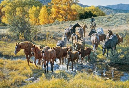 Tim Cox - Crossing The Creek - Limited Edition Print