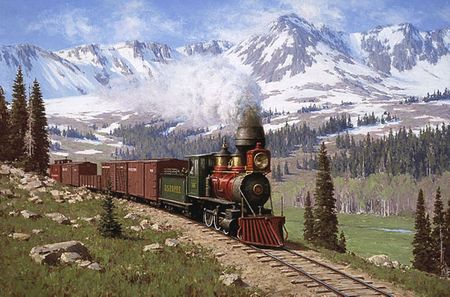 Tucker Smith - Colorado Narrow Gauge - Train Print