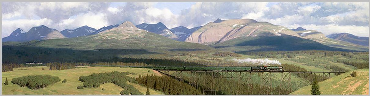 Tucker Smith - The Great Northern - Signed and Numbered Train Giclee