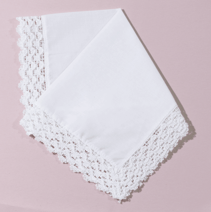 Abbey Crochet Lace Handkerchief