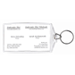 Clear Acrylic Key Ring