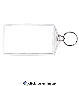 Clear Acrylic Key Ring
