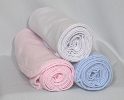Infant Receiving Blanket - 100% Cotton Interlock