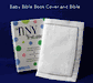 Linen Baby Bible Book Cover WITH Bible