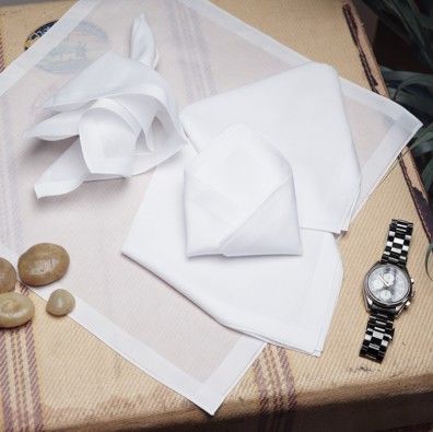 Satin Banded Spanish Cotton Handkerchiefs