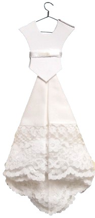 Wedding Dress Handkerchief - Bridal Favor