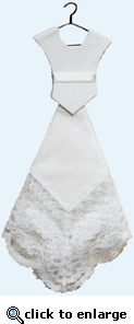 Wedding Dress Handkerchief - Bridal Favor