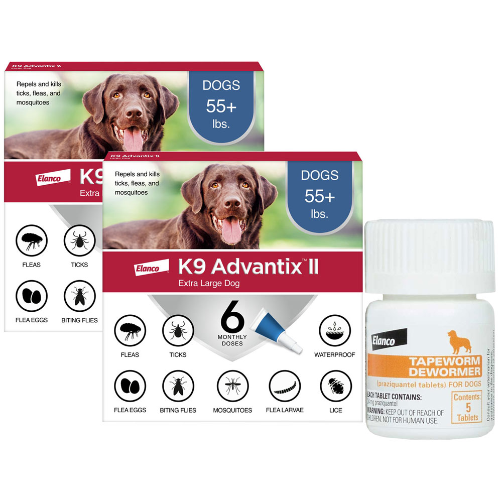 K9 Advantix II XL Dogs Over 55 lbs. | Vet-Recommended Flea, Tick ...
