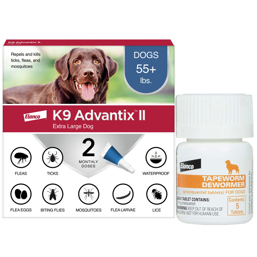 K9 Advantix II XL Dogs Over 55 lbs. | Vet-Recommended Flea, Tick ...