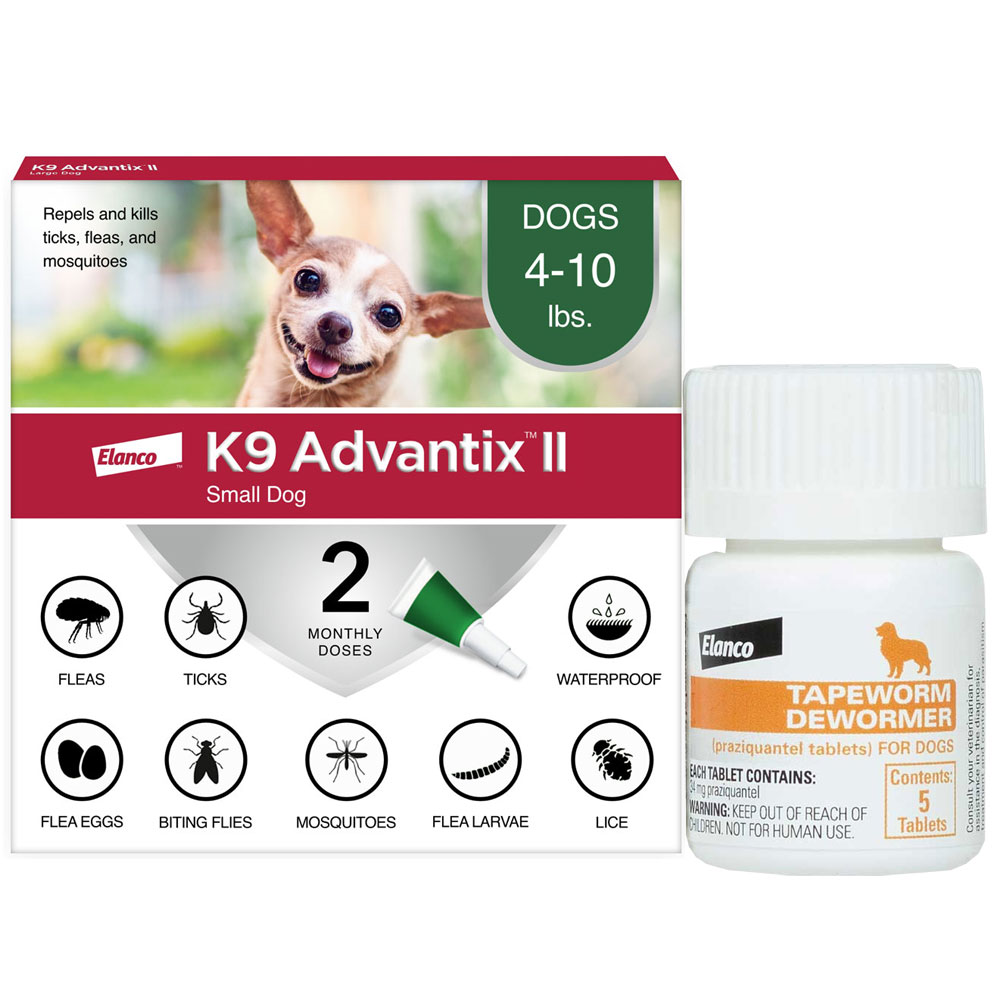 K9 Advantix II Small Dogs 4-10 lbs. | Vet-Recommended Flea, Tick ...