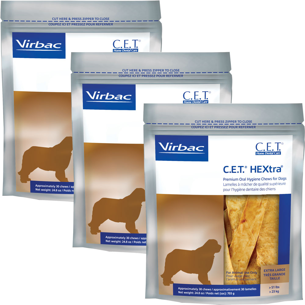 3-PACK CET HEXtra Premium Chews - XLarge (90 chews) | On Sale ...