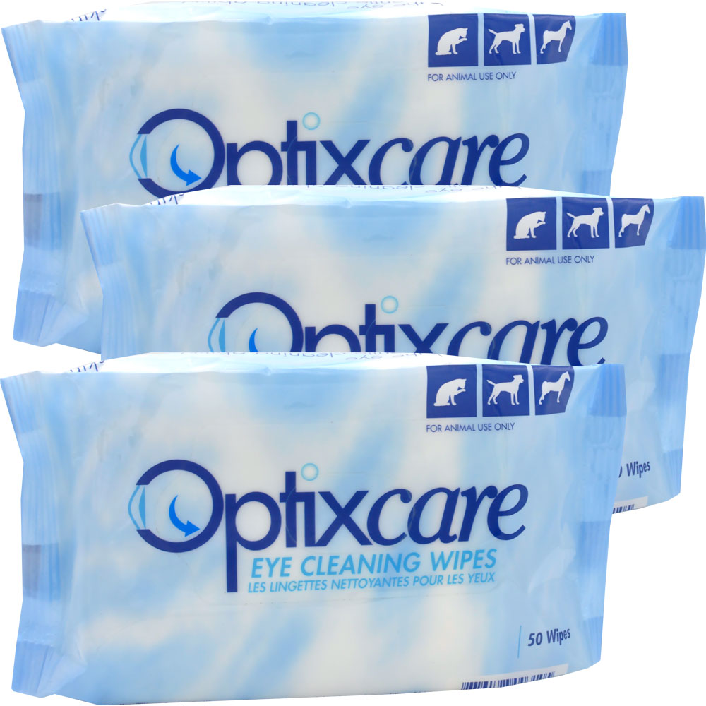 3-PACK Optixcare Eye Cleaning Wipes (150 count) | On Sale | EntirelyPets