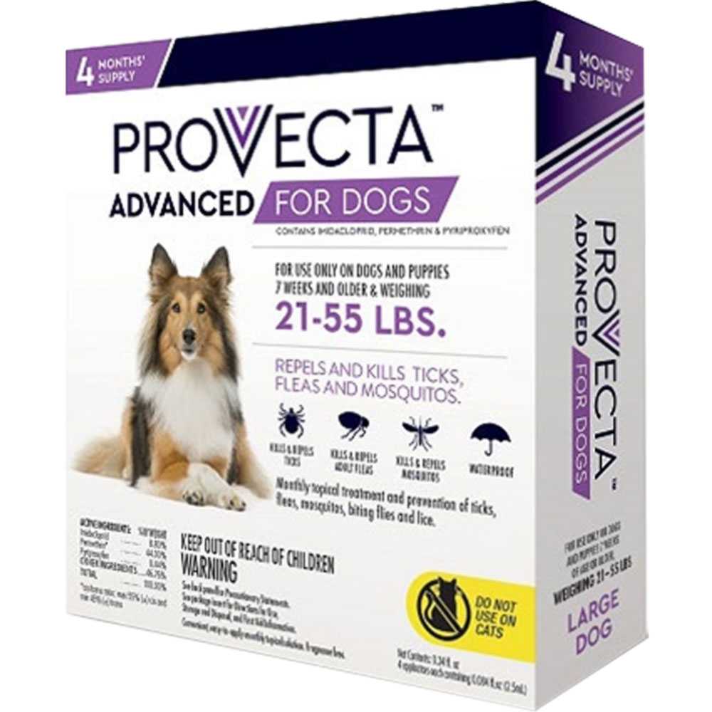 4 MONTH Provecta Advanced for Large Dogs (21-55 lbs) | On Sale ...