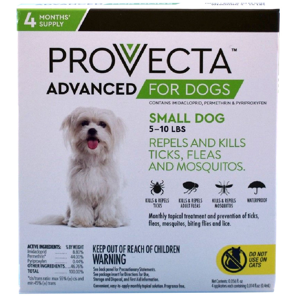 4 MONTH Provecta Advanced for Small Dogs (5-10 lbs) | On Sale ...