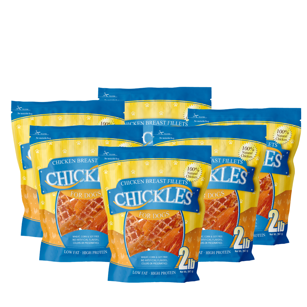 6-PACK Chickles Chicken Breast Fillets for Dogs (12 lb) | On Sale ...