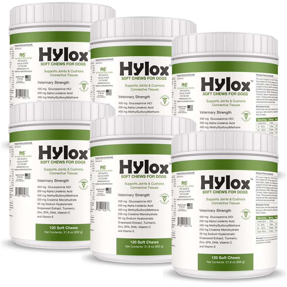 6-PACK Hylox Soft Chews (720 Chews) | On Sale | EntirelyPets