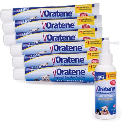 6-PACK Oratene Maintenance Oral Gel (15 oz) + FREE Breath Freshener (4 ...