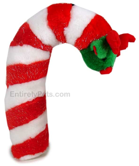 Candy Cane Plush Dog Toy | On Sale | EntirelyPets