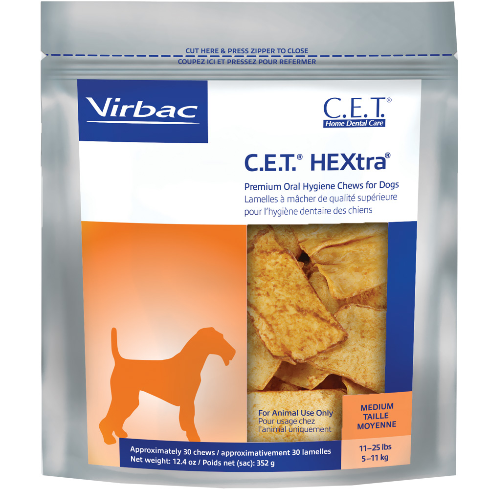 CET HEXtra Premium Medium Chews 30 chews | CET Hextra Chews