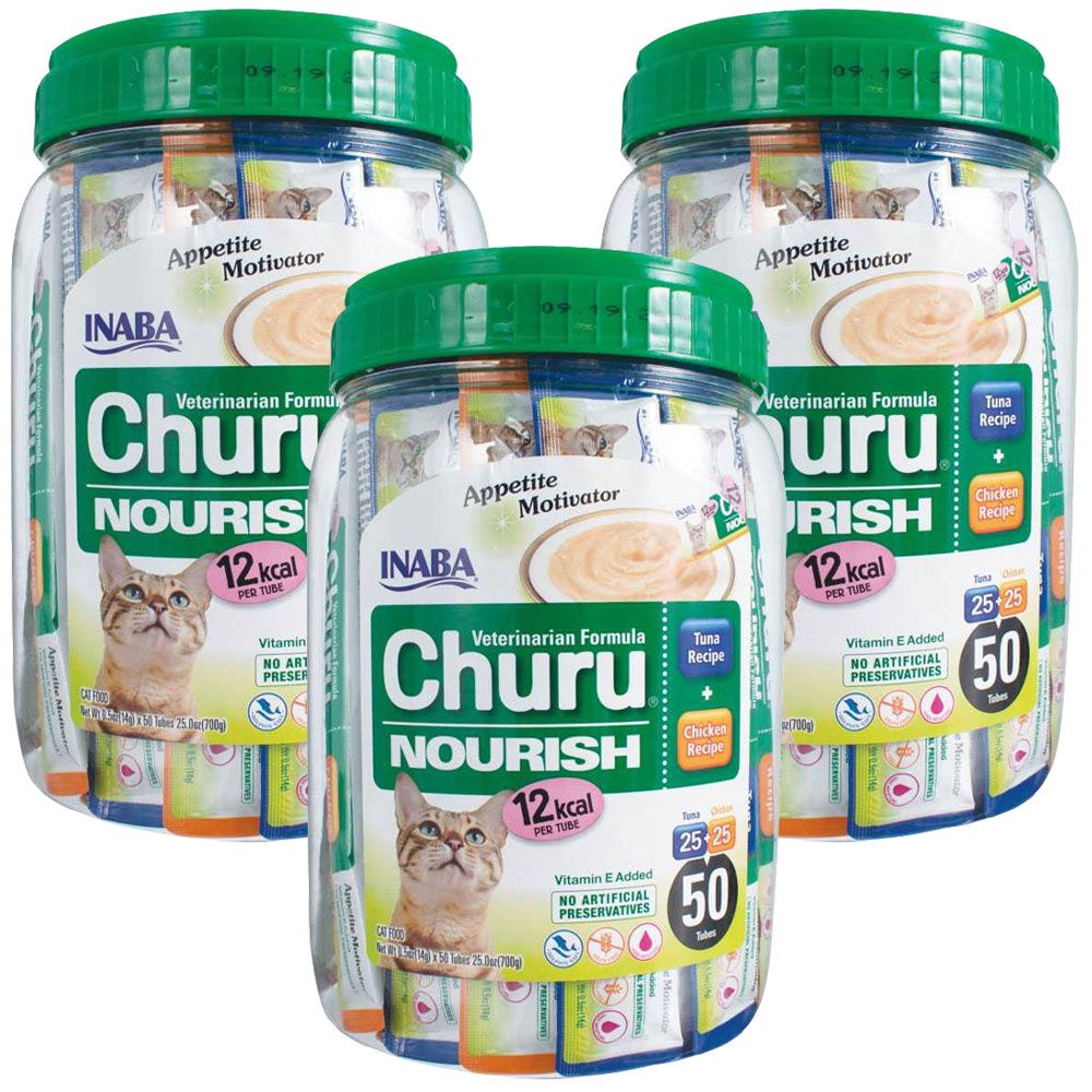 INABA Veterinarian Formula Churu Nourish Tuna & Chicken, 150 count | On ...
