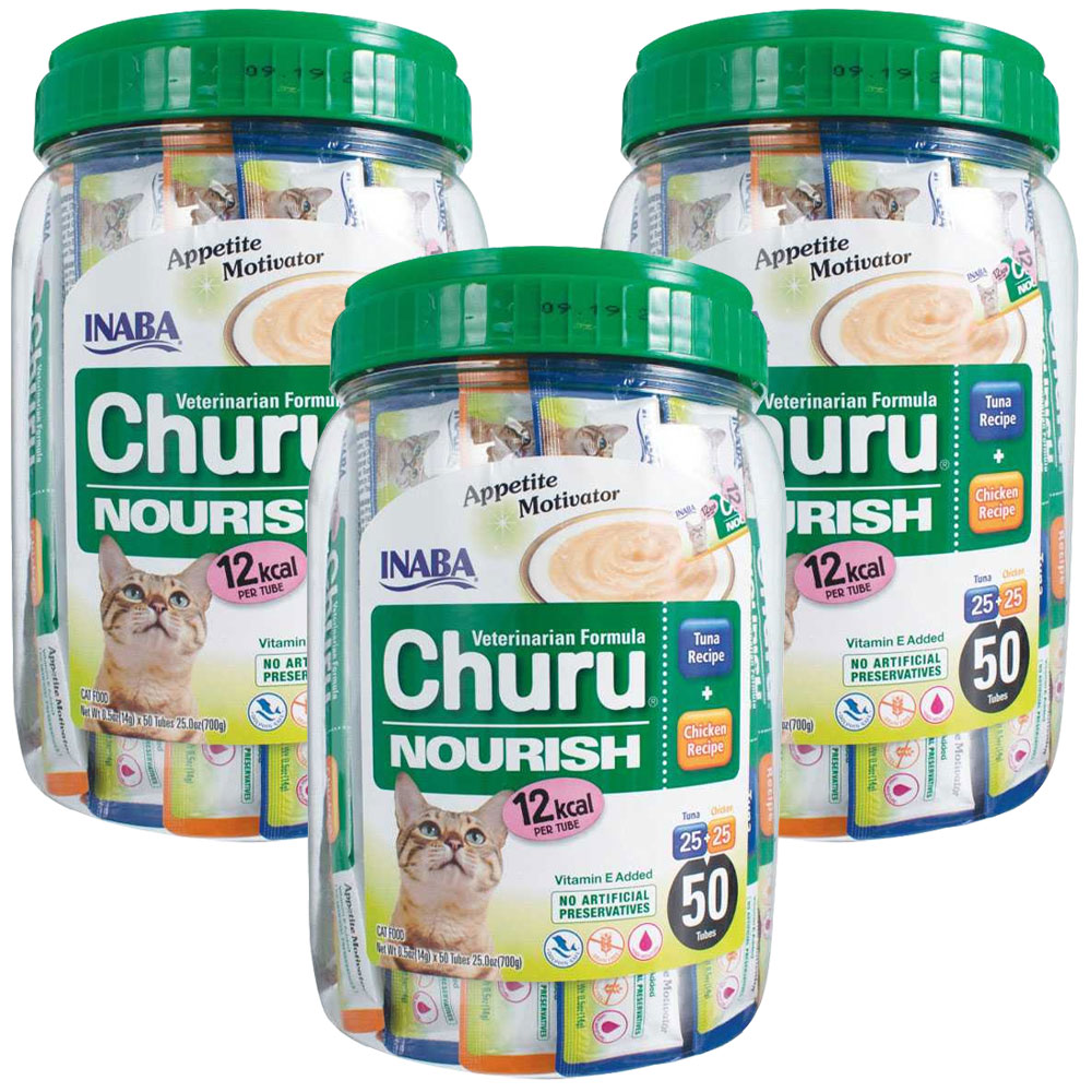INABA Veterinarian Formula Churu Nourish Tuna & Chicken, 150 count | On ...