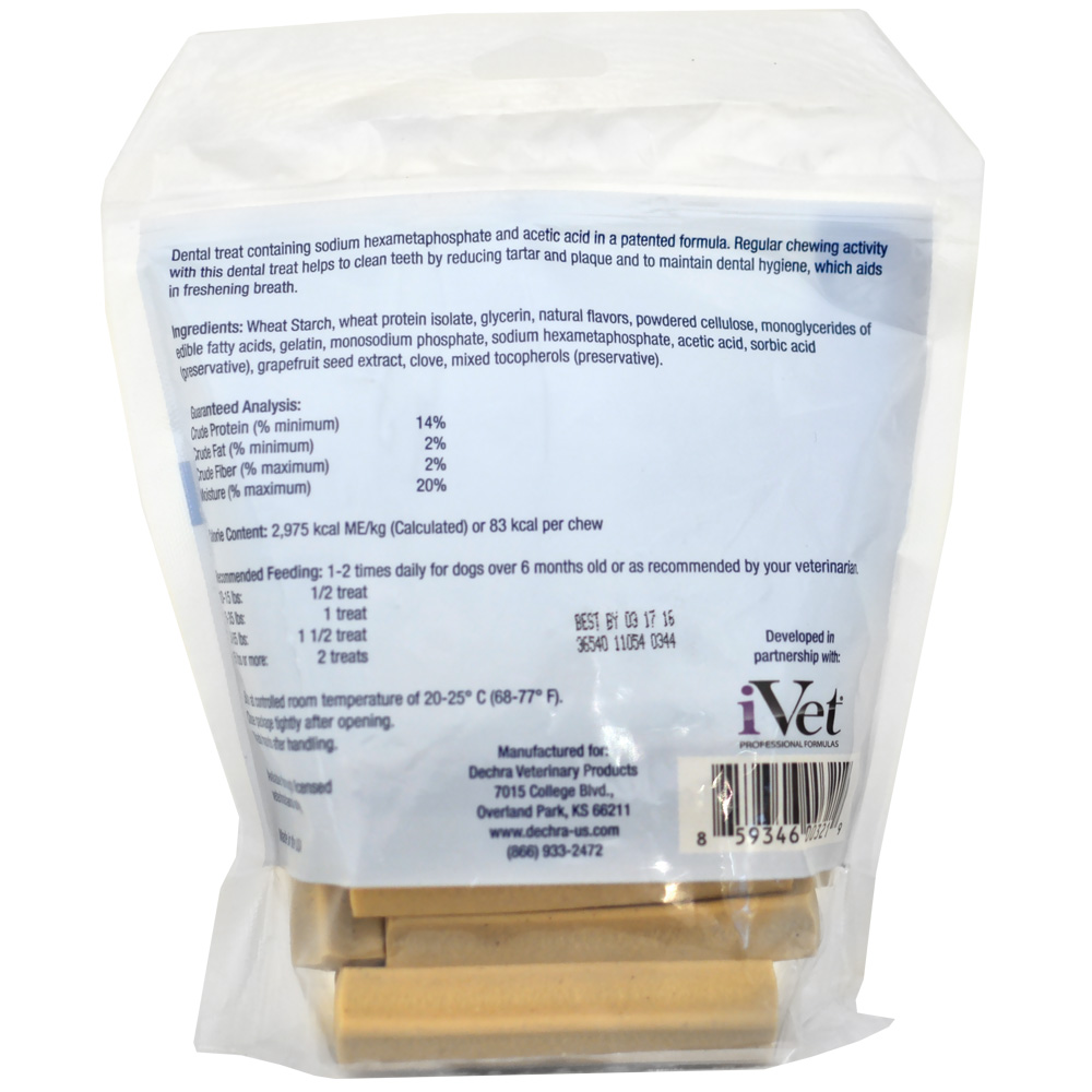 DermaPet Dentees Chews | Dermapet Dentees Natural Dog Chews