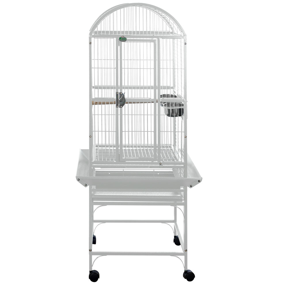 Dome Top Bird Cage - White (18"x18"x51") | On Sale | EntirelyPets