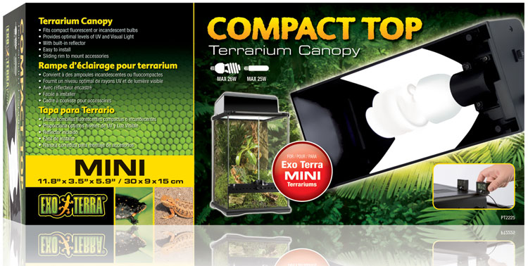 Exo Terra Compact Top Canopy - Mini