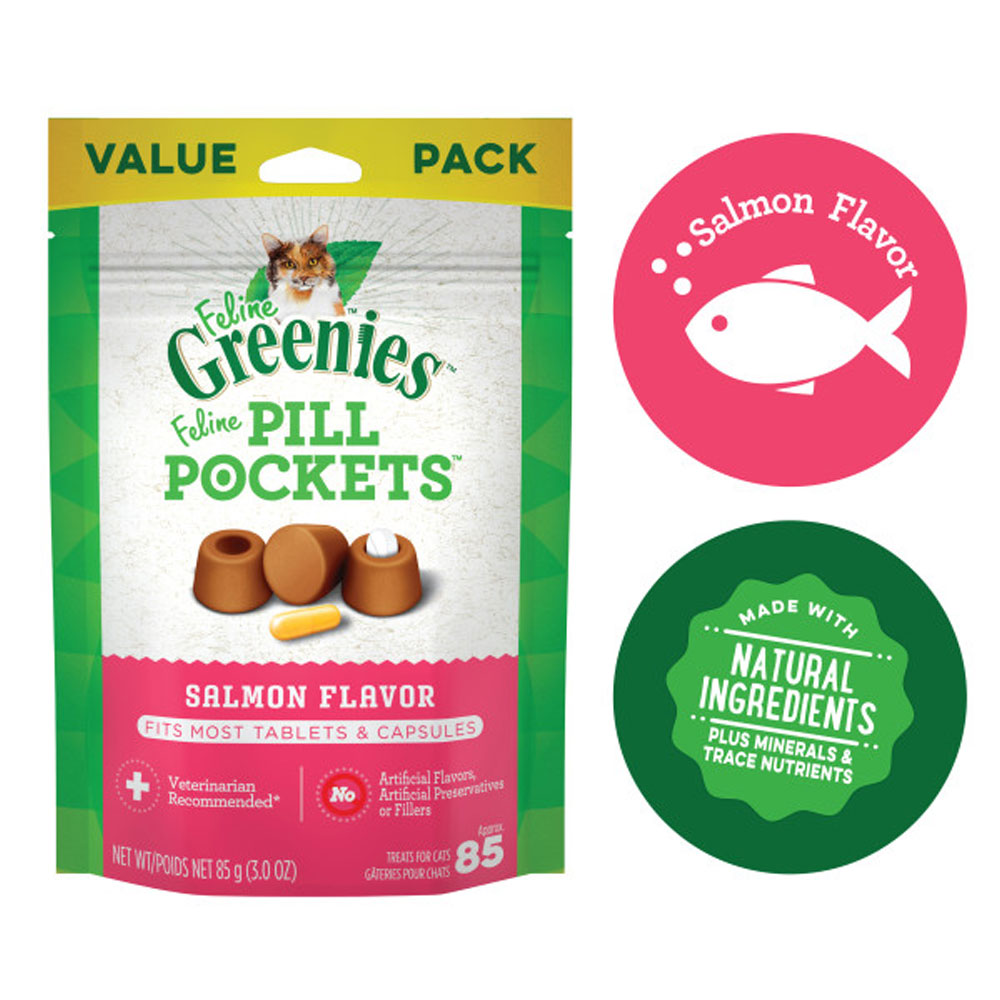 Greenies Pill Pockets for Cats - Salmon|EntirelyPets