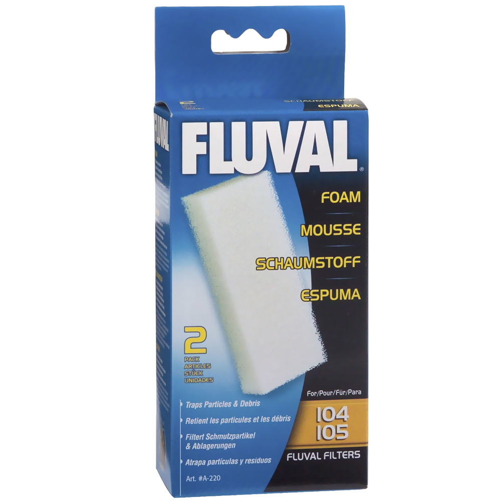 Fluval Filter Foam Block 104/105 Models (2 Pack) | On Sale | EntirelyPets