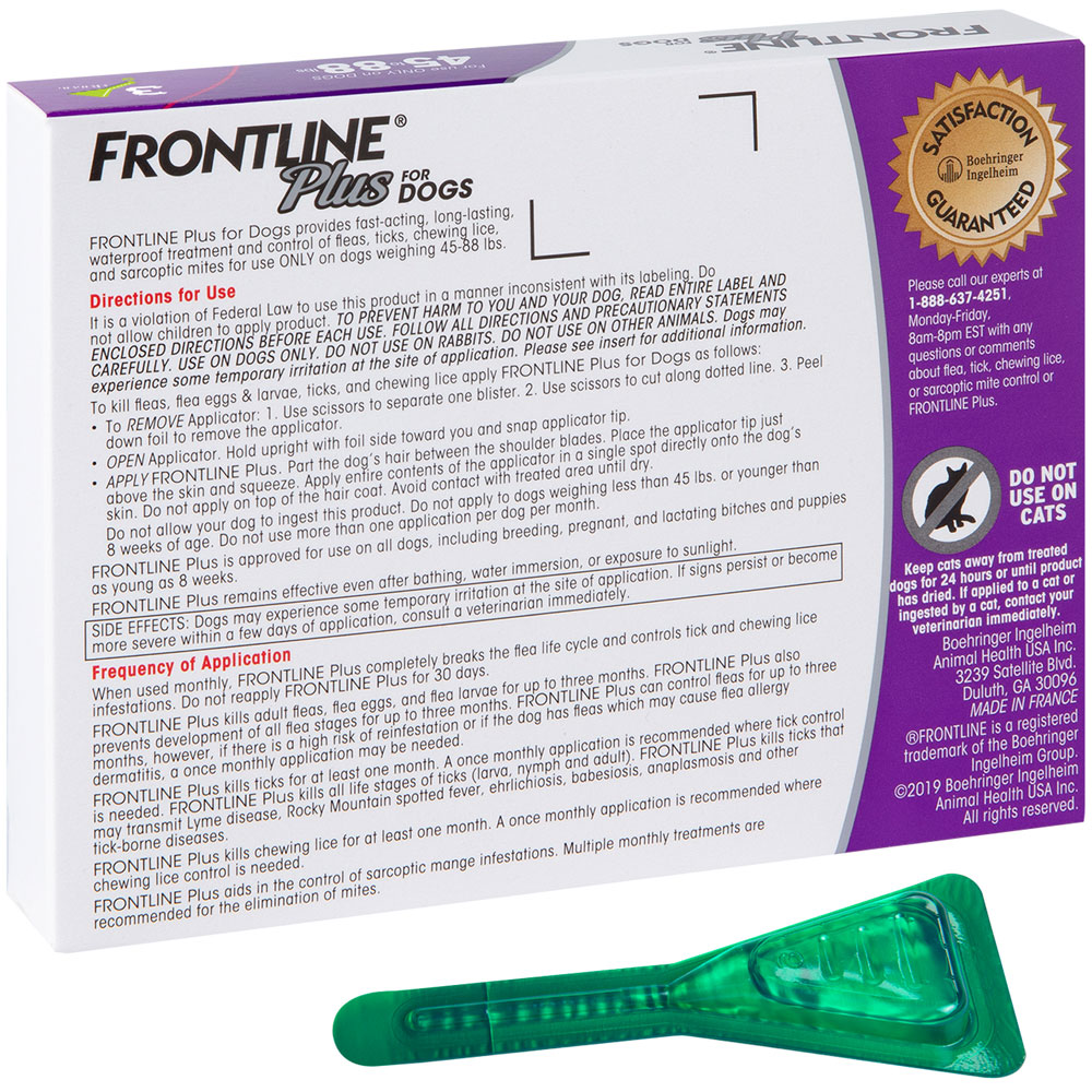 Frontline Plus (Purple) for Dogs (12 month) | EntirelyPets