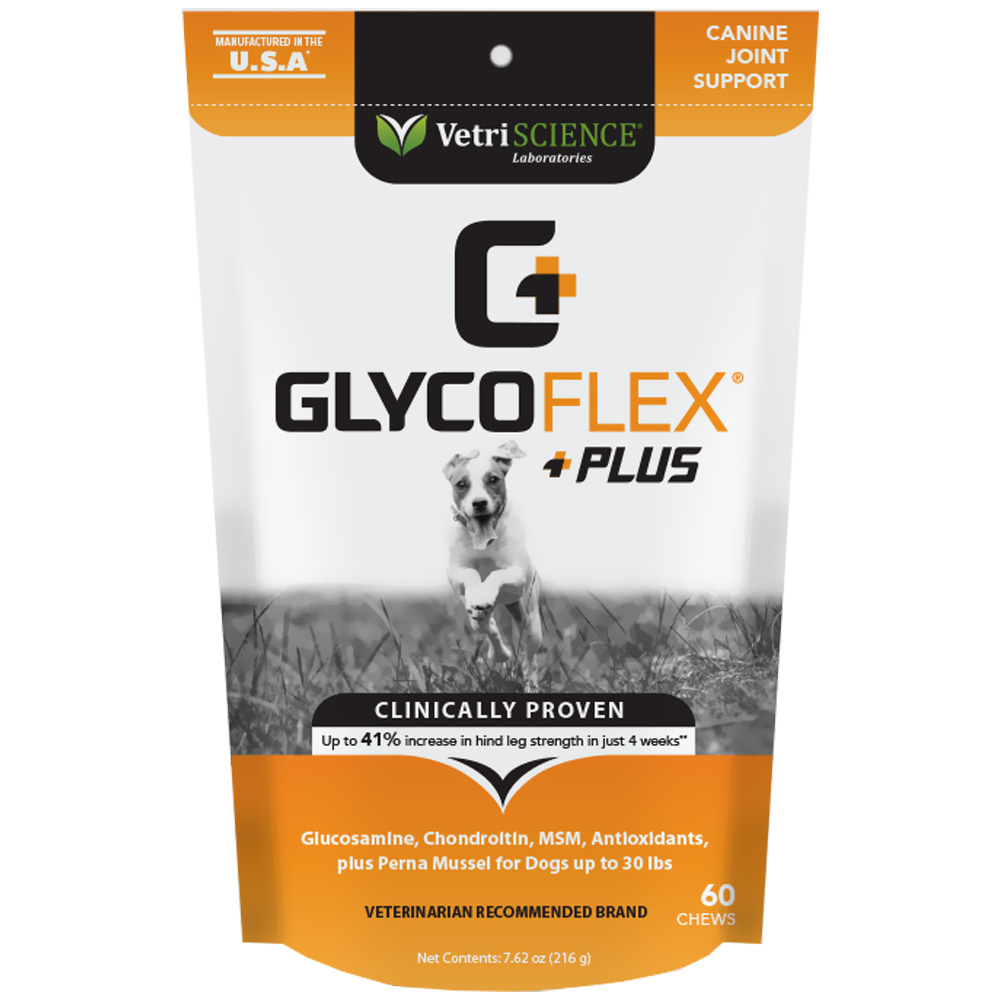 GlycoFlex Plus Joint Supplement for Small Dogs up to 30 lbs (60 Chews ...