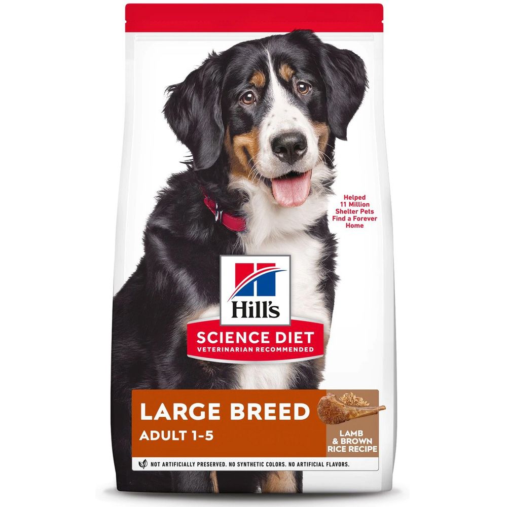 Hill's Science Diet Adult Large Breed Lamb Meal & Brown Rice Dry Dog ...