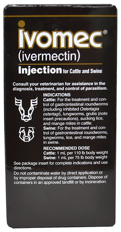 Ivomec (1% Ivermectin) for cattle/swine (50 mL) | On Sale | EntirelyPets