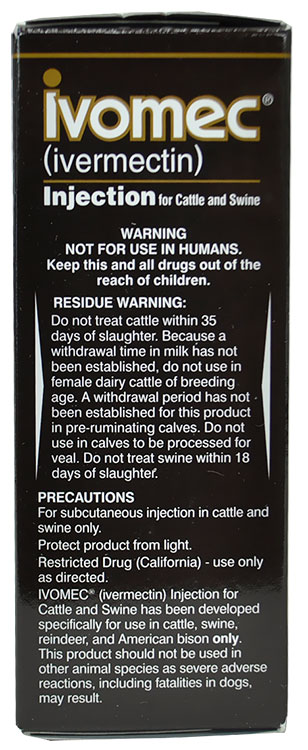 Ivomec (1% Ivermectin) for cattle/swine (50 mL) | On Sale | EntirelyPets