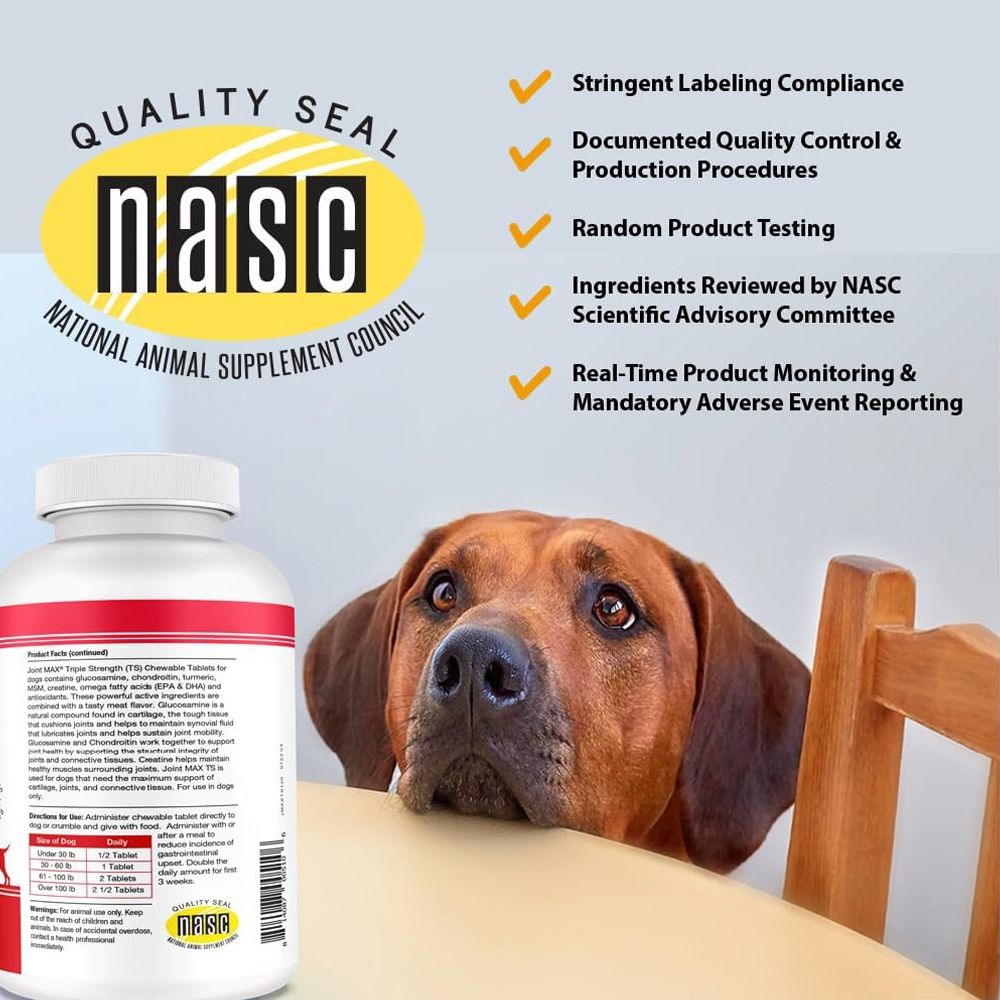 Joint MAX TRIPLE Strength (120 CHEWABLE TABLETS) | Joint MAX for Arthritis