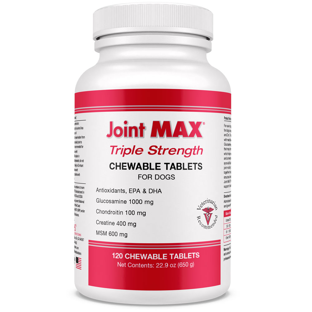 Joint MAX TRIPLE Strength (120 CHEWABLE TABLETS) | Joint MAX for Arthritis