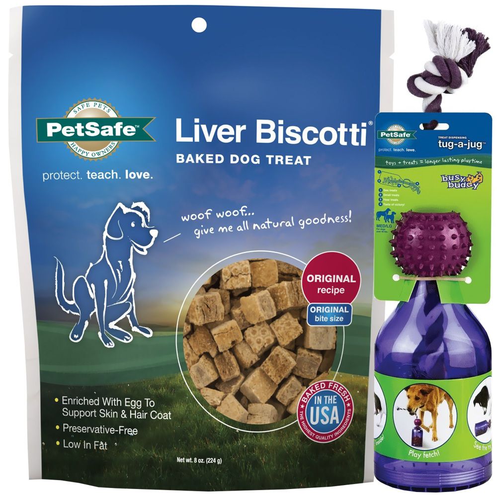 Liver Biscotti & Tug-a-Jug Pack for dogs