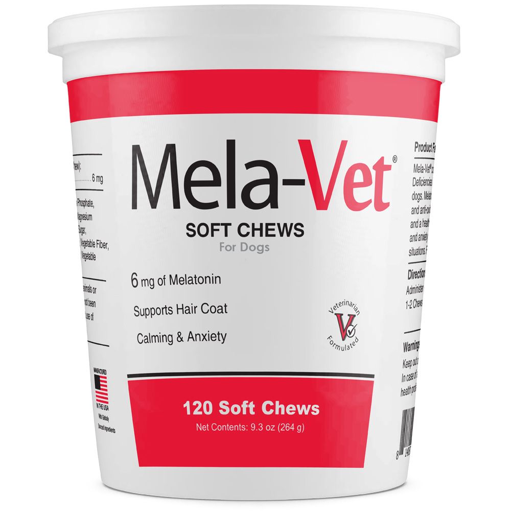 Mela-Vet Melatonin Soft Chews for Dogs & Cats (120 count) | On Sale ...
