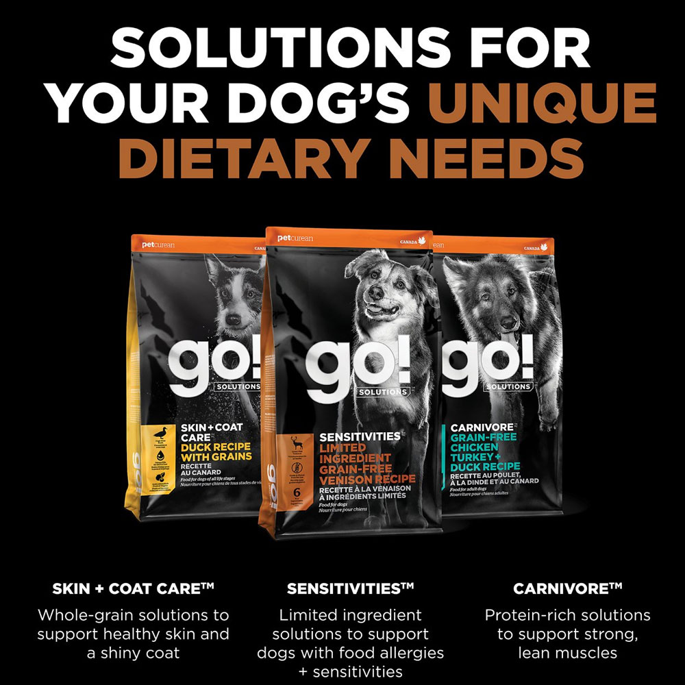 Petcurean Go! Sensitivities Limited Ingredient Venison Grain-Free Dry ...