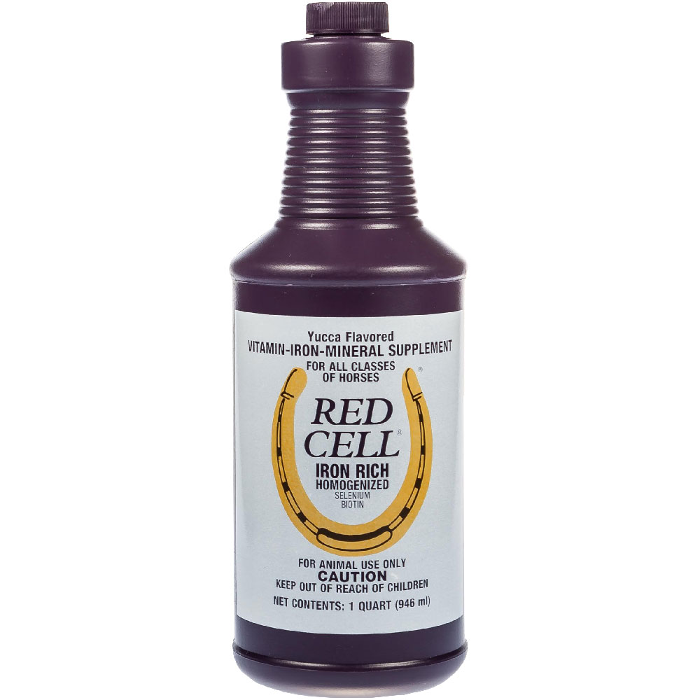 Red Cell - Vitamin-Iron-Mineral Supplements for Horses (1 Quart) | On ...