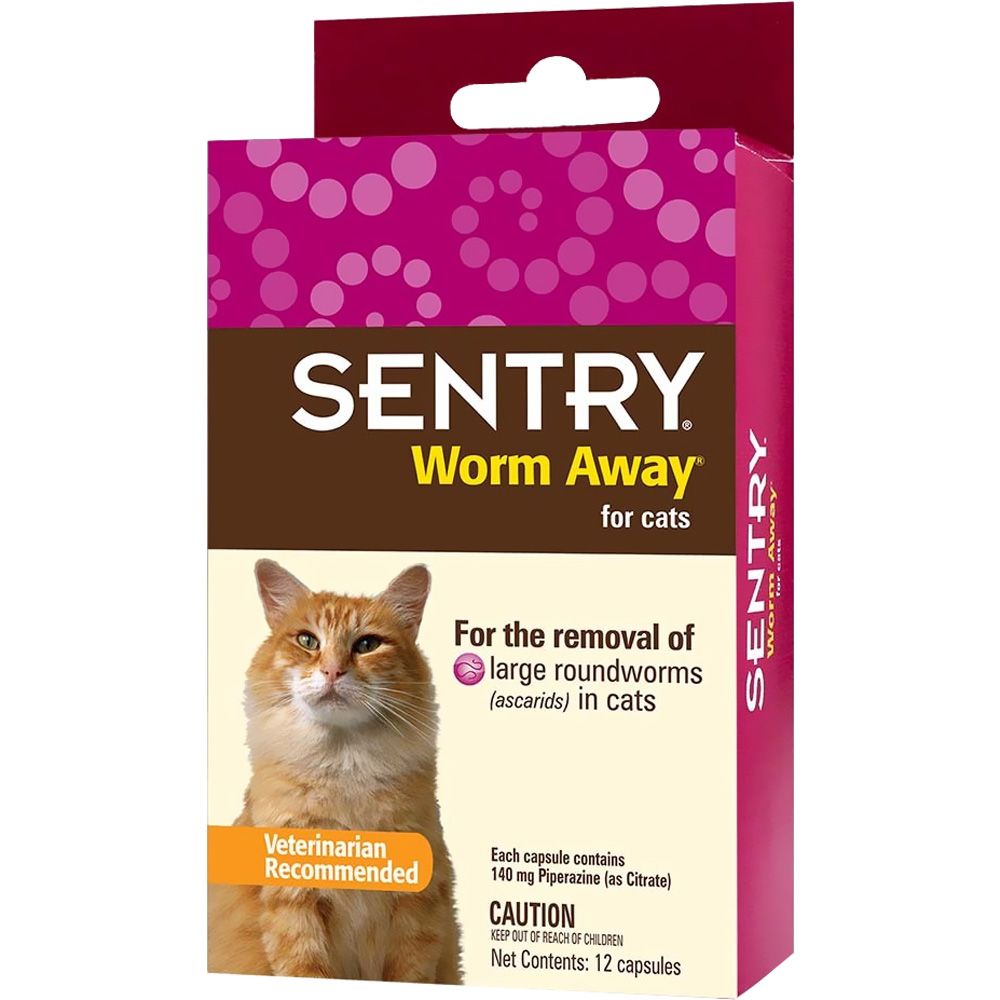 Sentry Worm Away for Cats (12 capsules) | On Sale | EntirelyPets